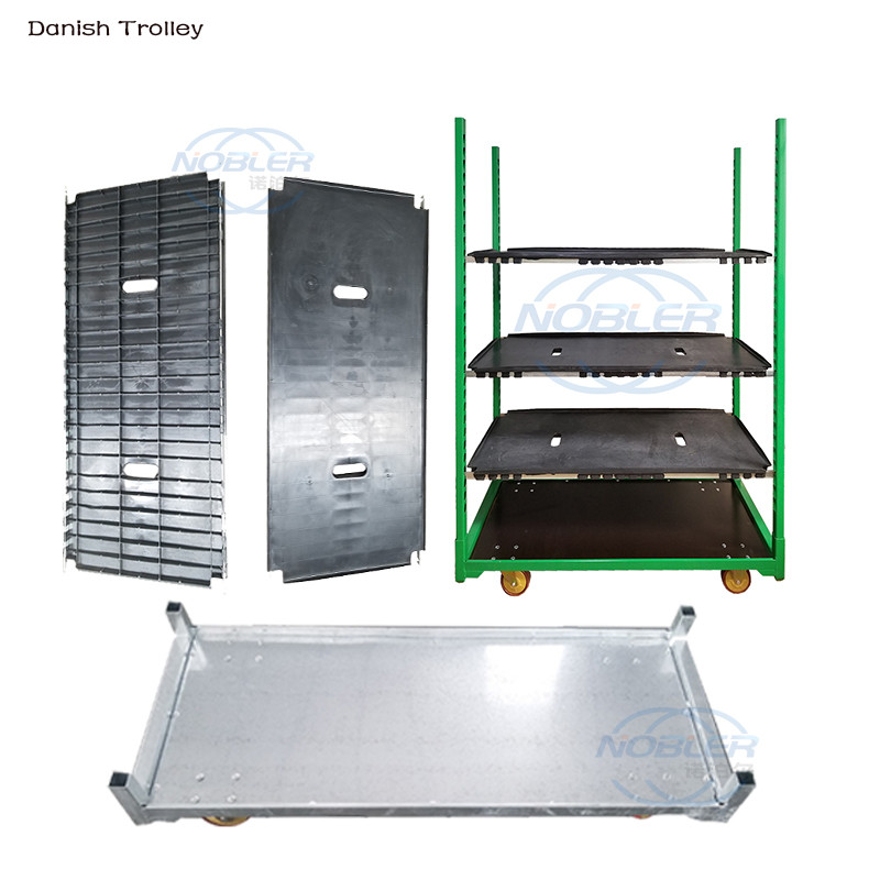 Bloemenvervoer Deense bloemenwagen Cc Plant Rack met wielen